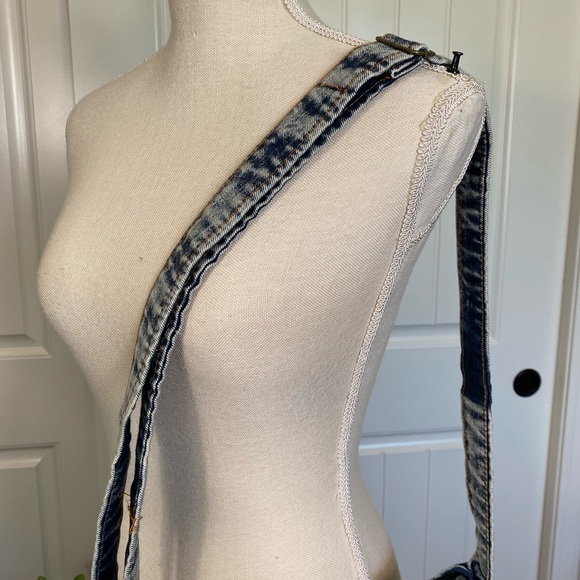 Unknown | Bags | Cool Distressed Acid Washed Frayed Denim Purse | Poshmark